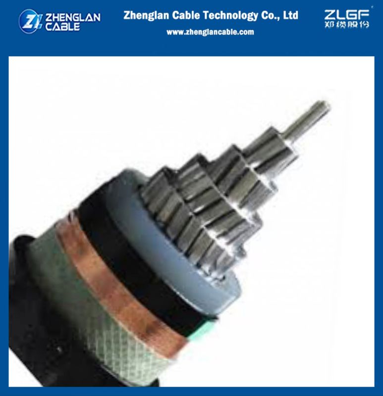 21/35kV Cable de alimentación de voltaje medio Cable de aluminio sin blindaje 1x300mm2 AL/SC ...